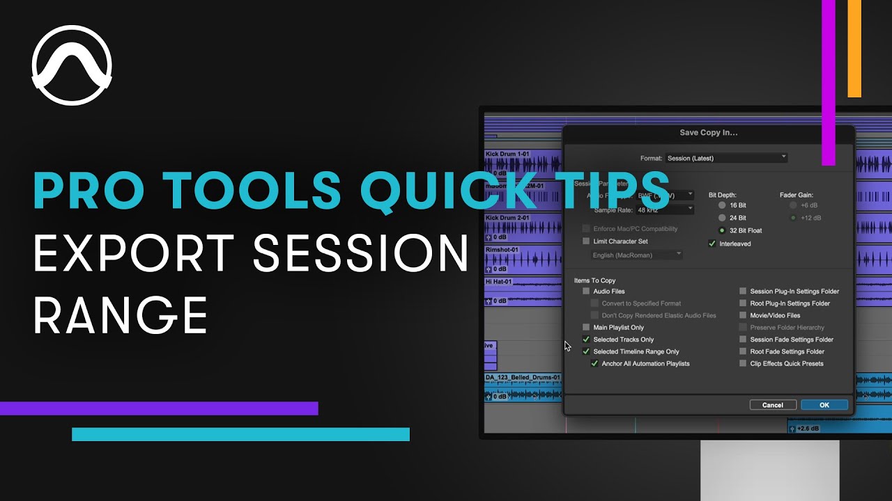 Pro Tools Quick Tips: Export Session Range