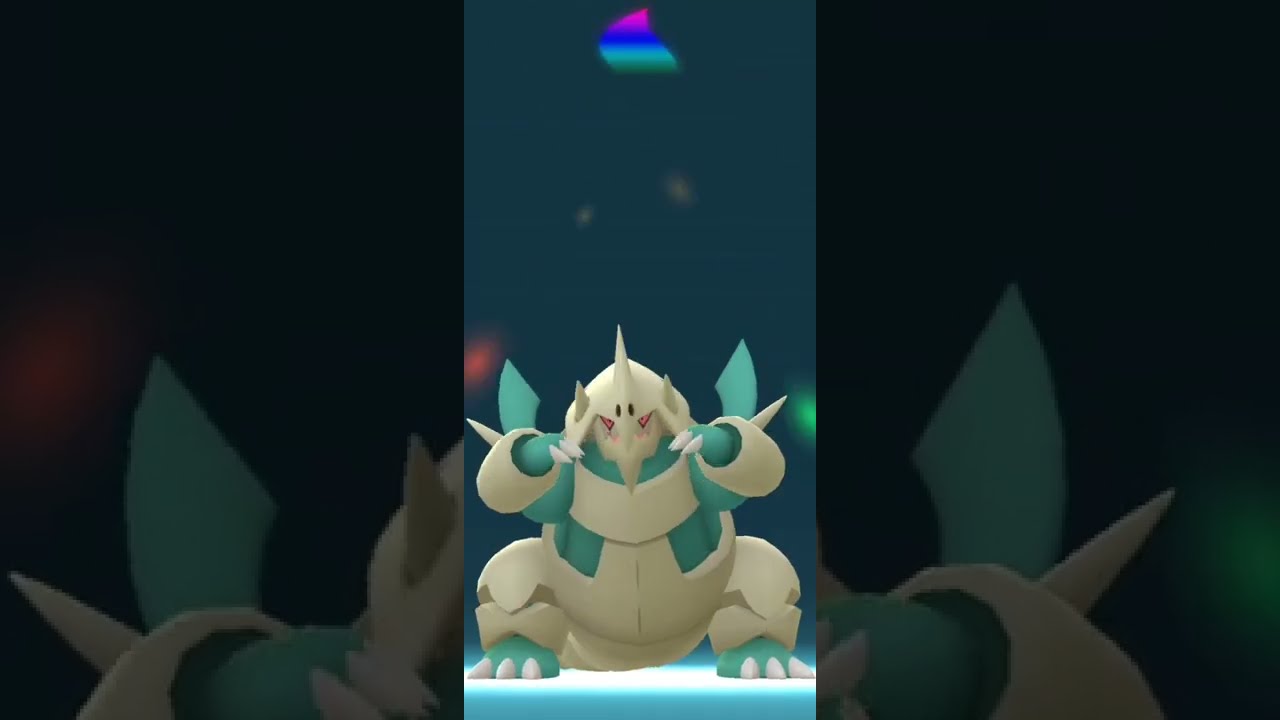 Evolution Shiny Aron to Shiny Mega Aggron