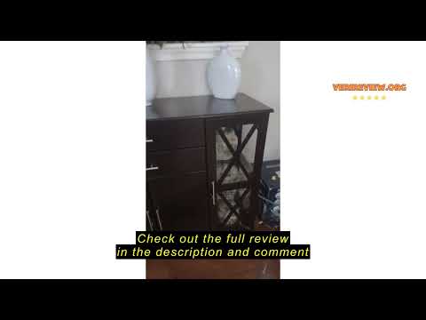Review BELLEZE Sideboard Buffet Cabinet, 47 Inch Storage Cabinet Console Table Coffee Bar Cabinet Ki