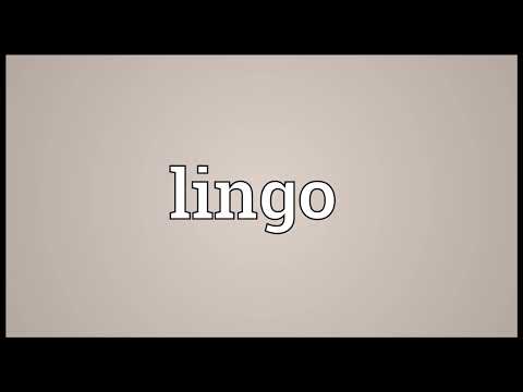 Lingo Meaning