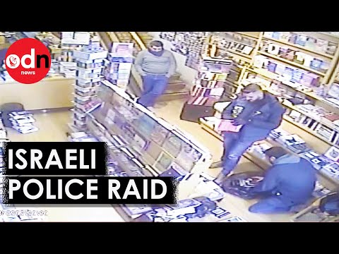 Shocking Moment Israeli Police Raid Palestinian Owned Bookstore in Jerusalem