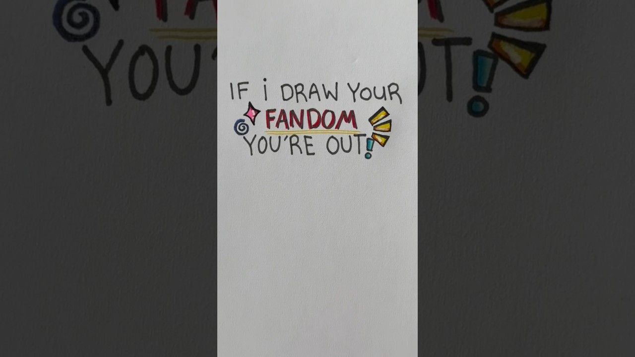 If I draw ✍️your fandom 🔥you’re out‼️||~#artist #fyp #viralshorts #fandom #art |~CR: Pinterest