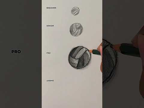 How to Draw Volley Ball ⚽ ✏️ #shorts #drawing #simpleart