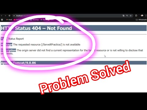 Http status 404-Not Found Error Fix || Http Status 404- Error Solved in Servlet & JSP