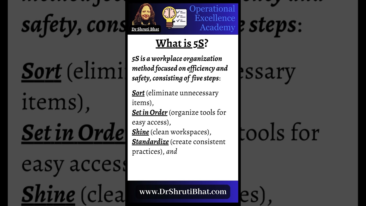 What is 5S? | What is 5S workplace organization?