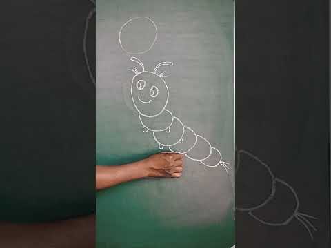 how to draw worm π#shorts @anjudrawingshorts928 #viral
