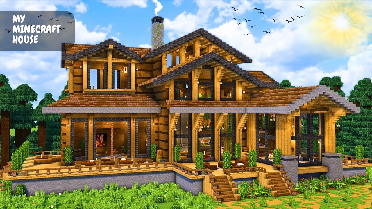 Minecraft: How to Build a Wooden Mansion | Tutorial - マイクラビルダーズ