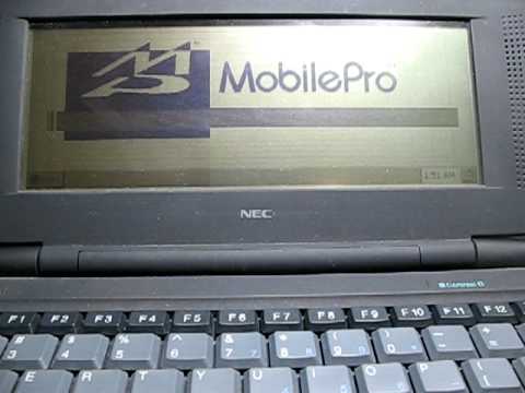 NEC Mobile Pro 700 Handheld PC 54MHz computer does a full reboot in 6 seconds