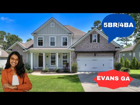 🔴 Living in Augusta: Evans, GA The BEST Place to Live? New Home Tour 🍑4315 Pierwood Way Evans, GA