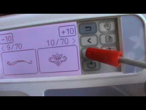 como usar e selecionar os bordador da brother  PE- 450