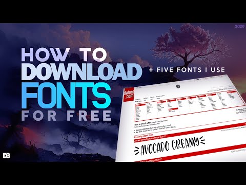 How To Download Fonts For Free + 5 Favorite Fonts I Use //2020 (Tutorial)