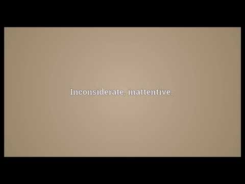 Thoughtless Meaning