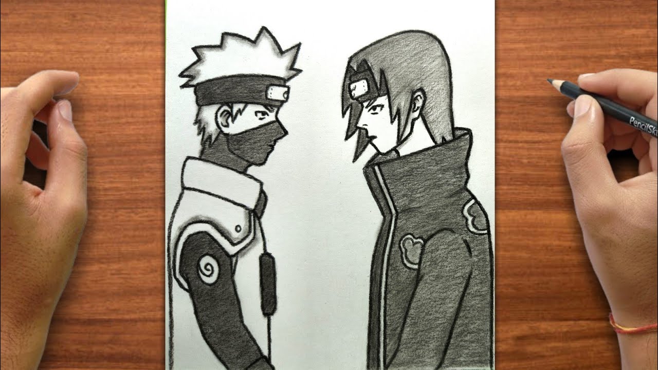 Itachi vs Kakashi Drawing | How to Draw Itachi vs Kakashi Hatake | Step by Step | for Beginners