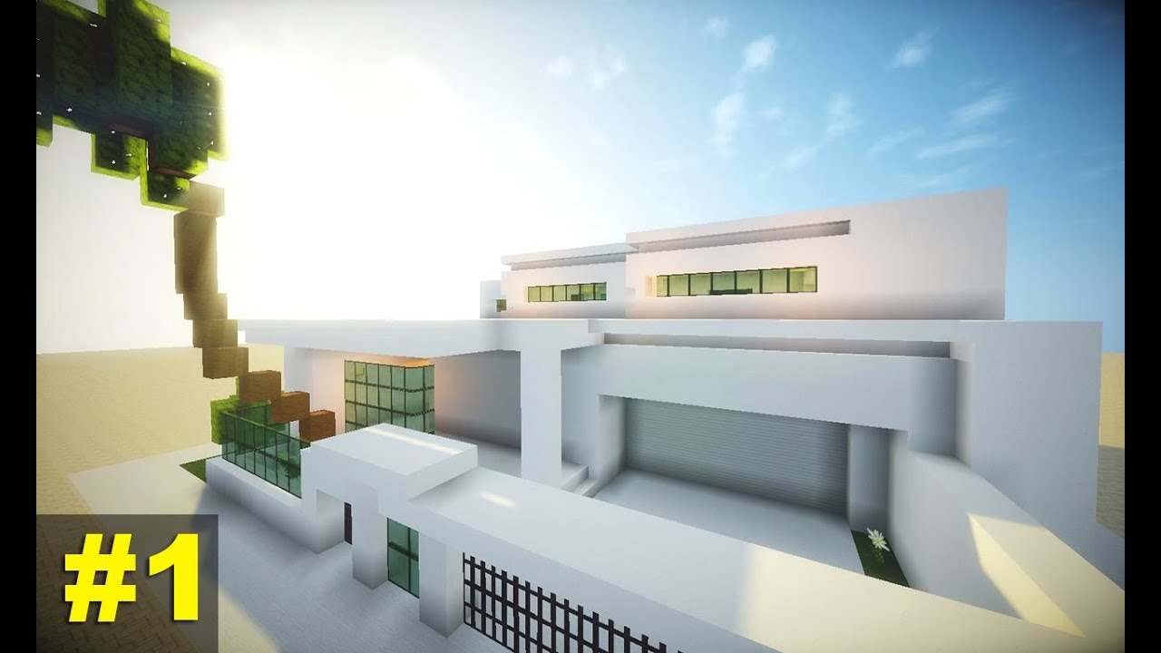 Minecraft Tutorial: Casa Moderna de Quartzo - parte 1