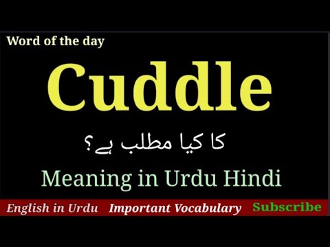 Cuddle Meaning
