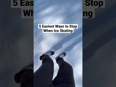 5 Easiest Ways To Stop 馃敟馃槼 #iceskating #tips #beginners #skater #freestyle #shorts
