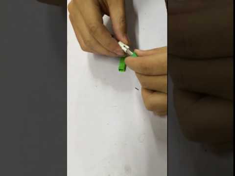 SC/APC patch cord connector kit installation procedure.