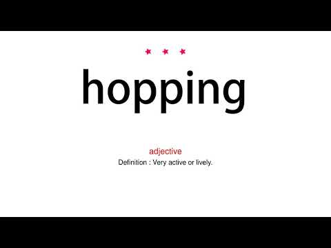 How to pronounce hopping - Vocab Today