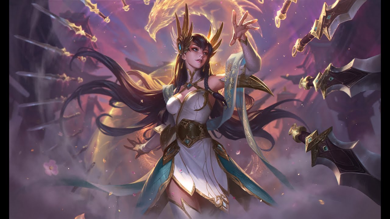 Divine Sword Irelia splash painting progress