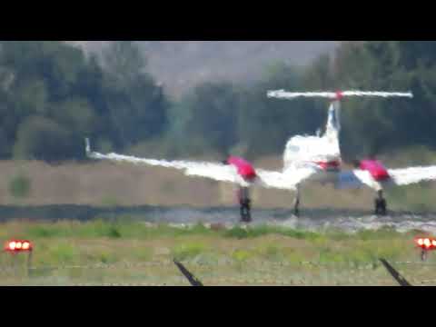 Medivac Plane lands at Kamloops airport