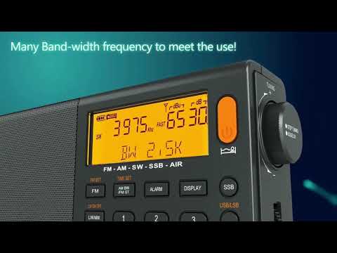 SIHUADON/XHDATA D-808 Radio Receiver AM FM SW MW AIR SSB RDS
