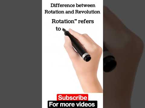 Difference between Rotation and Revolution | What is Rotation | Explain revolution #shorts #ytshorts