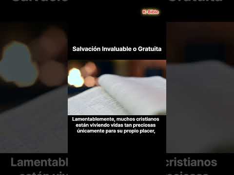 Salvaci贸n Invaluable o Gratuita #Salvaci贸n #GraciaInvaluable #JornadaDeFe