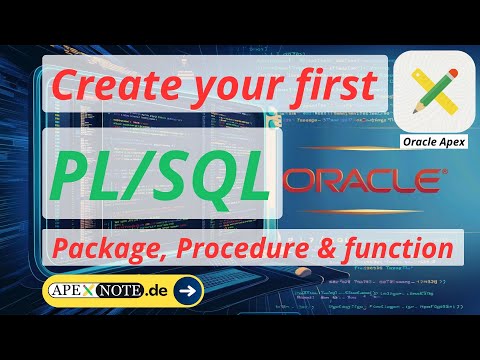 Create Your First PL/SQL Package in Oracle Apex in very Easy Steps - Beginner's Tutorial plsql