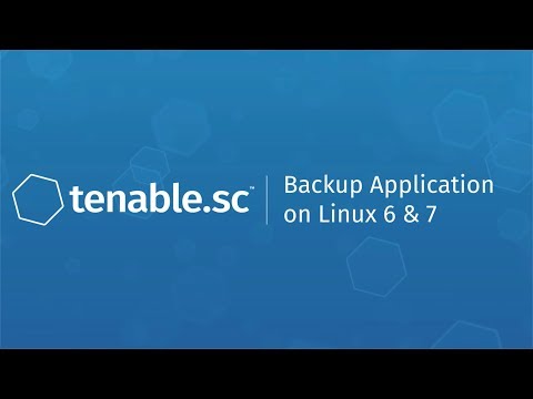 Backup Tenable.sc on Linux