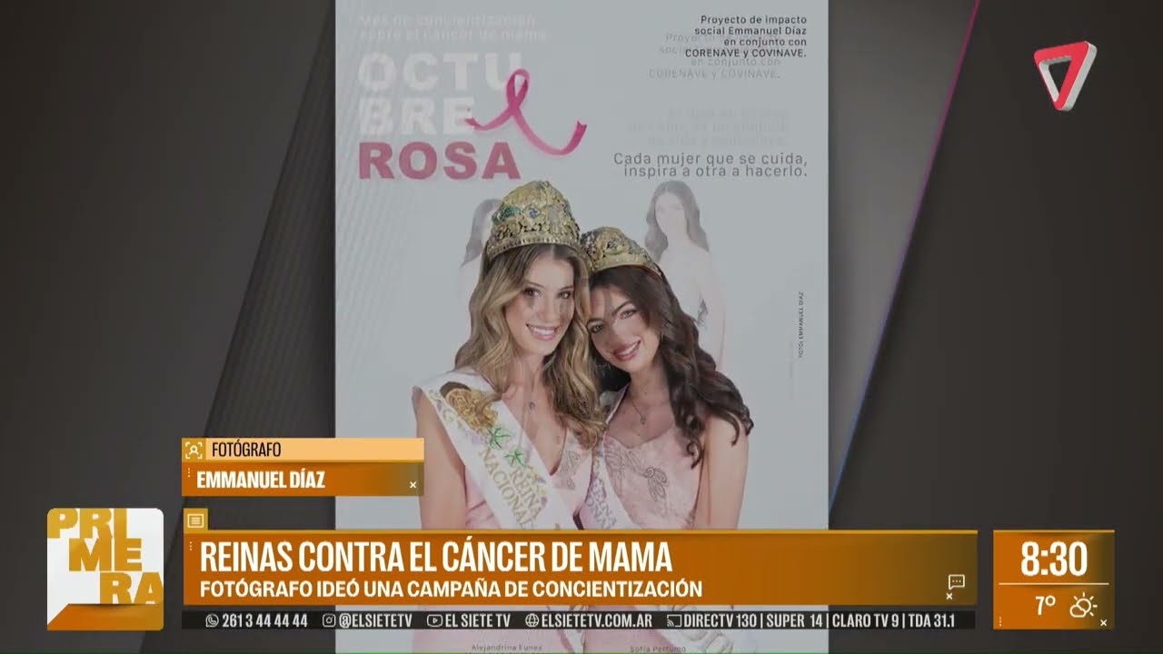 Un fotógrafo ideó una CAMPAÑA contra el cáncer de mama con Reinas de la Vendimia