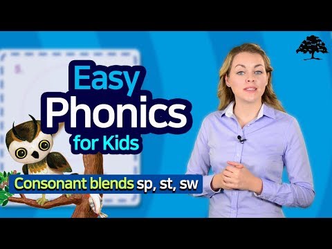 Easy Phonics 2 (Unit 10: Consonant blends sp, st, sw) | Phonics for Kids | Alphabet | Learn to Read