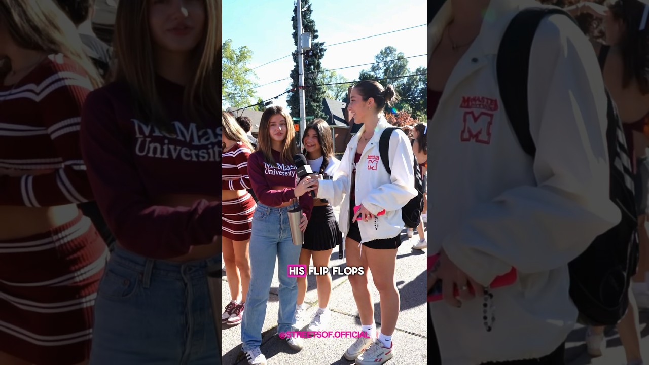 Hot Professors at Mcmaster Univeristy ❤️‍🔥 #streetinterview #college #professor #collegegirl