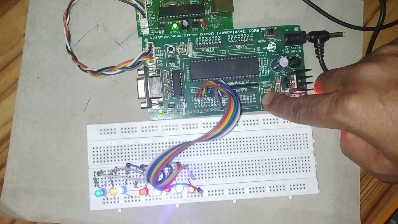 Microcontroller 8051: Multiple LED Blinking using Microcontroller AT89S52