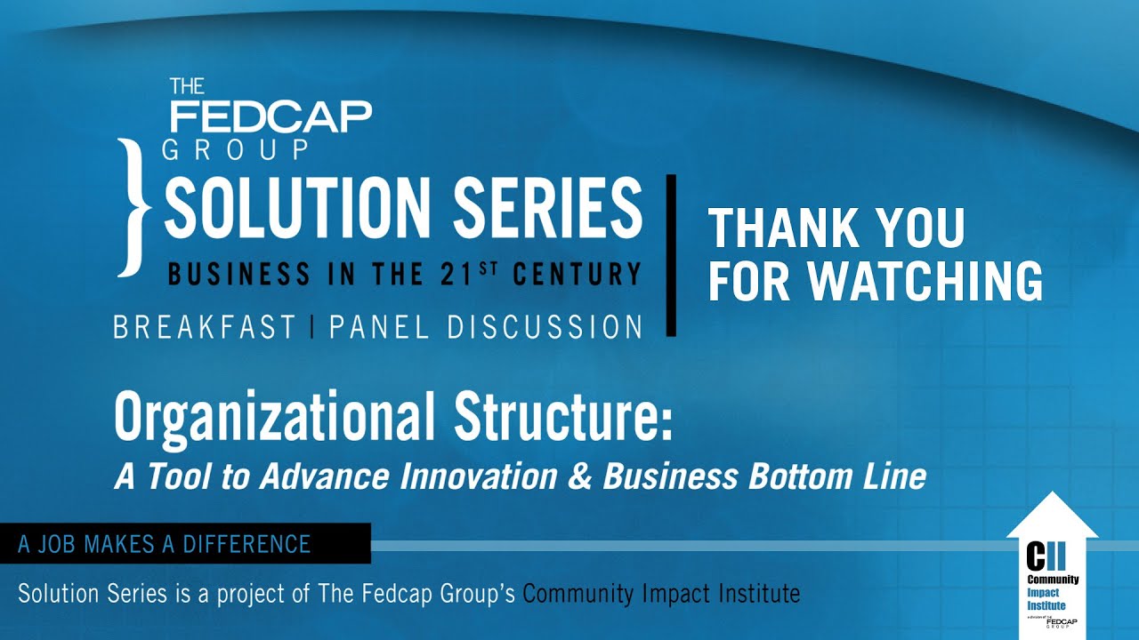 Solution Series -  Organizational Structure  | The Fedcap Group