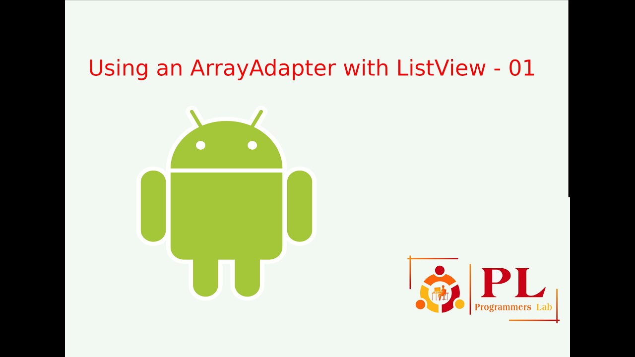Using an ArrayAdapter with ListView - 01