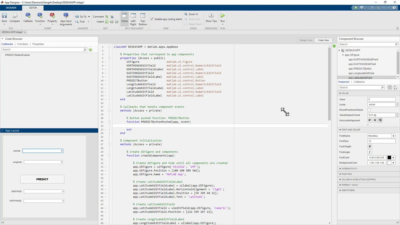 Graphic User Interface in Matlab (GUI)
