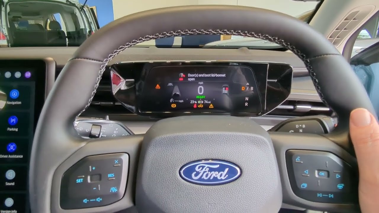 Arctic Blue Ford Explorer Select 77kwh Extended Range in stock in Truro
