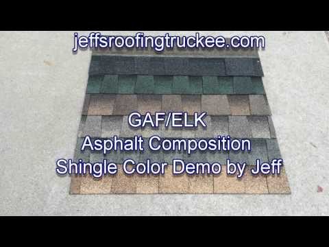 Asphalt Composition Shingle Colors by GAF/ELK