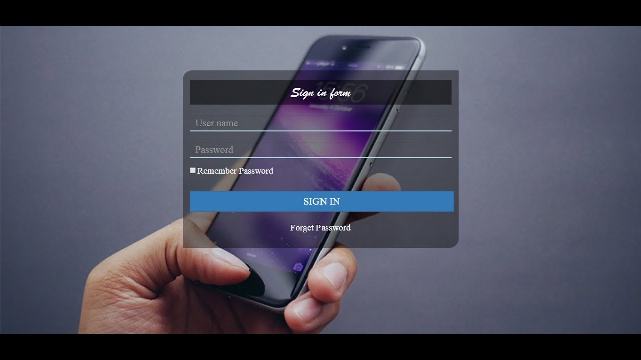 Bootstrap Login Design Form Code And Example - Create Bootstrap Login Design Form Code And Example