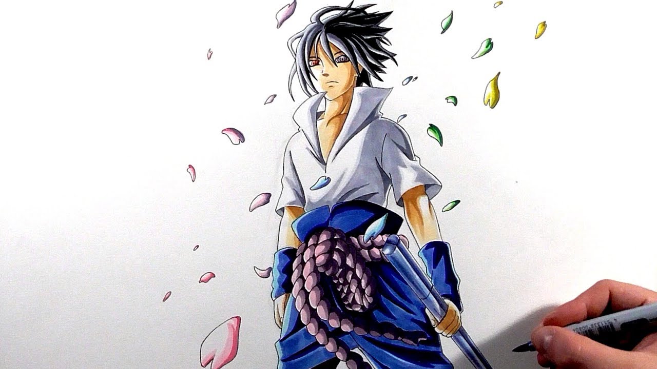 Drawing Sasuke Uchiha - Naruto Shippuden