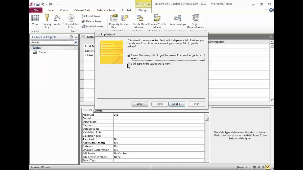 Database   Student Database   Part 1   Creating Database