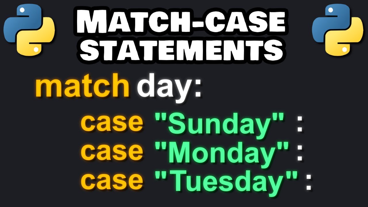 Learn Python MATCH-CASE STATEMENTS in 5 minutes! 📆