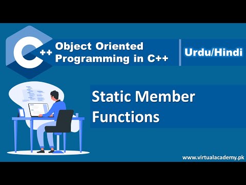 Learn Static Member Functions in C | Object Oriented Programming in Urdu Hindi - Mind Luster