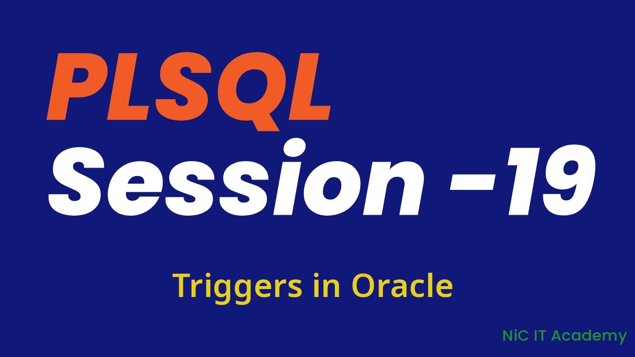 Oracle PL/SQL Tutorial Day -19 ✅ Triggers in Oracle✅ PL/SQL Interview Questions