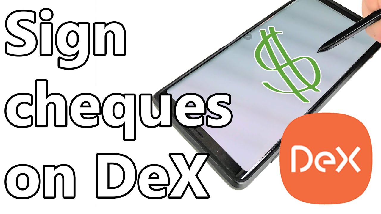 Signing PDF documents with Note 9 on Samsung DeX