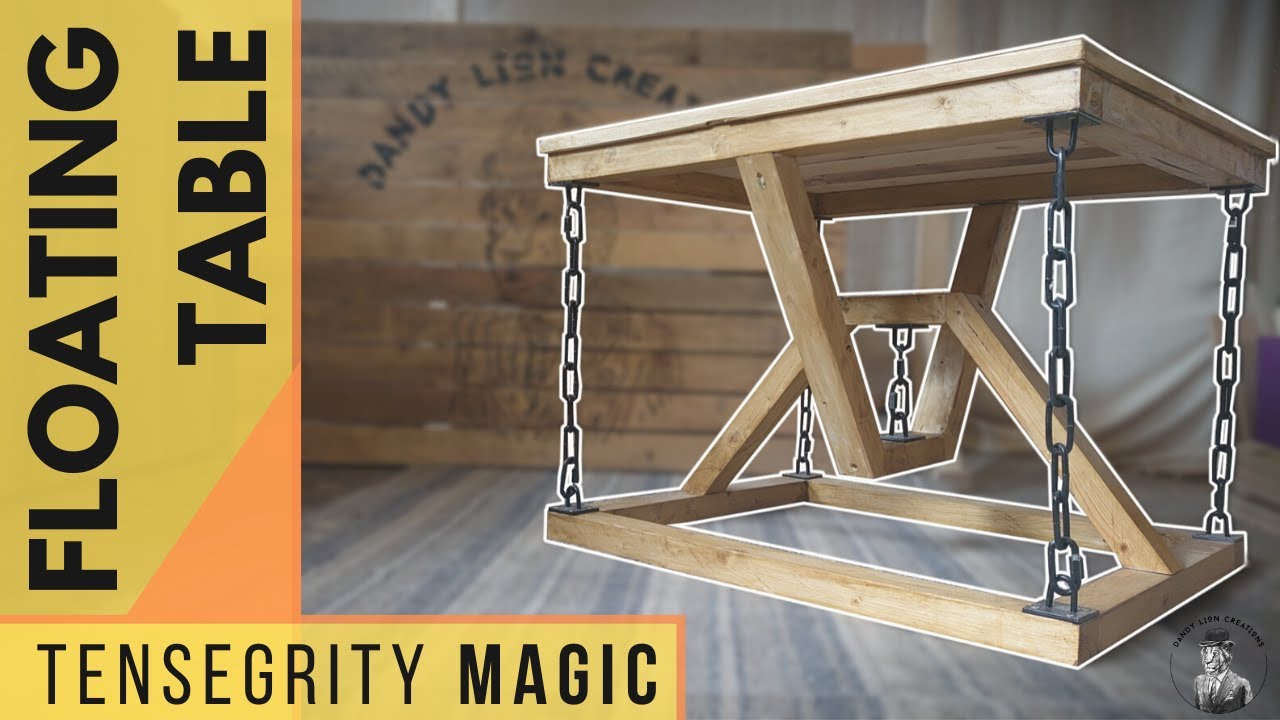 Gravity DEFYING Floating Table - TENSEGRITY VS GRAVITY!