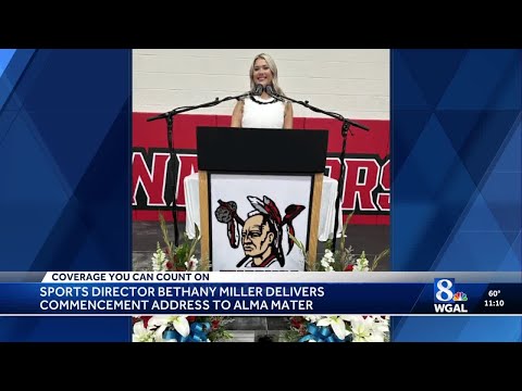 Bethany Miller delivers commencement speech at Susquehannock High School