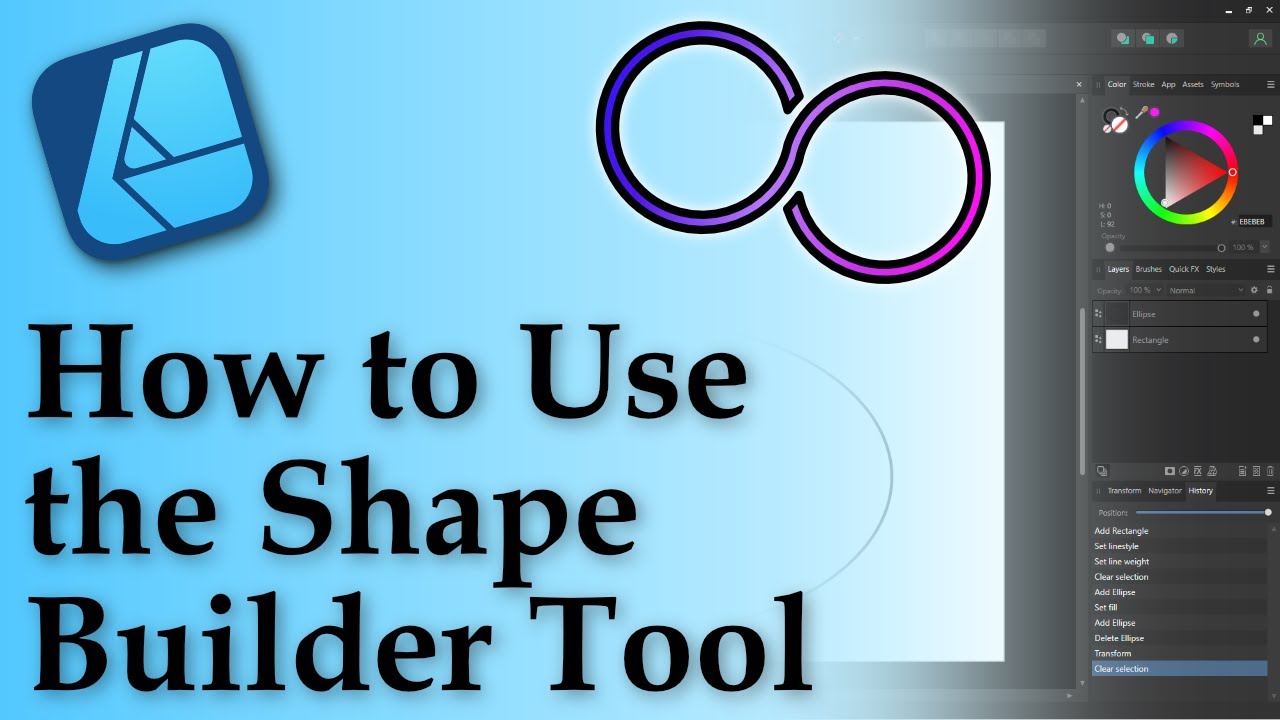 How to Use The Shape Builder Tool - Affinity Designer 2