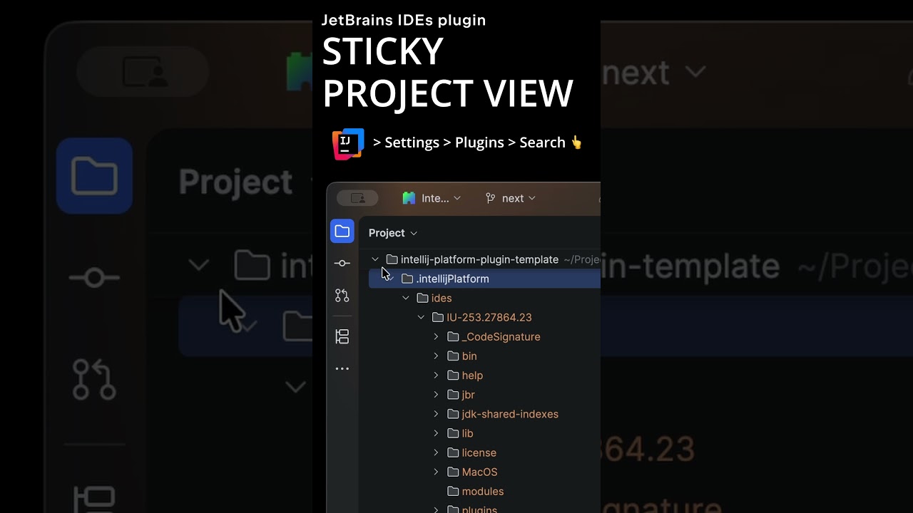 Sticky Project View for JetBrains IDEs #programming #coding #plugins #jetbrains #intellij #code