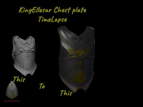 3D Modeling Timelapse – King Elessar Chest Armor (Part 1) | LOTR Cosplay Build